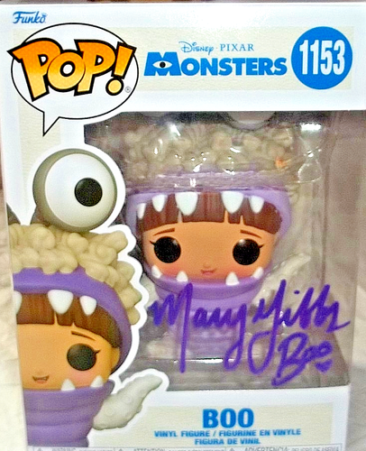 Mary Gibbs HAND-SIGNED Pixar Monsters Inc #1153 Funko INSCRIBED Boo JSA ...