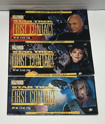 Star Trek First Contact Limited Edition Chocolate Bar Wrappers - Lot Of ...