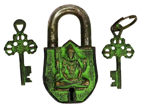 Lord Shiva Engraved Vintage Antique Style Handmade Solid Brass Door ...