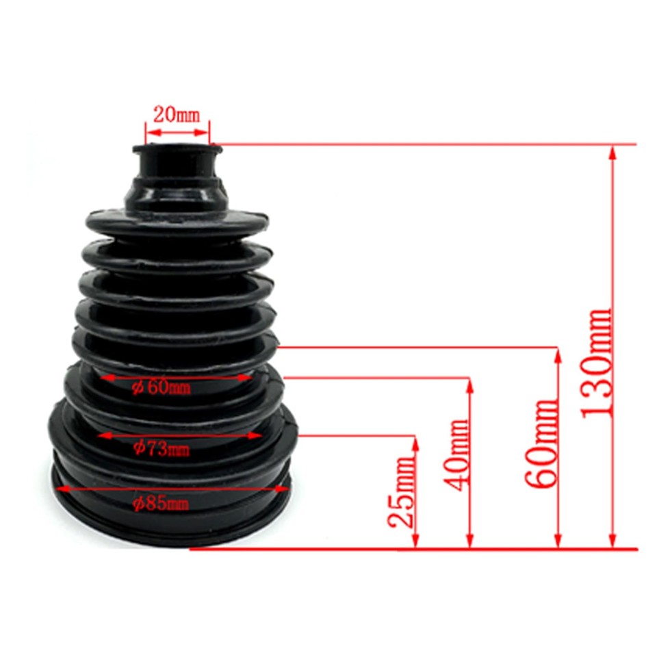 Universal CV Boot Kit - Thick Silicone Constant Velocity Joint Gaiter ...