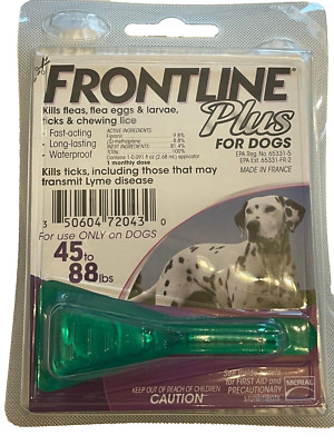 Frontline Plus for Large Dogs 45-88 Lbs. - 1 Dose - Genuine EPA | eBay