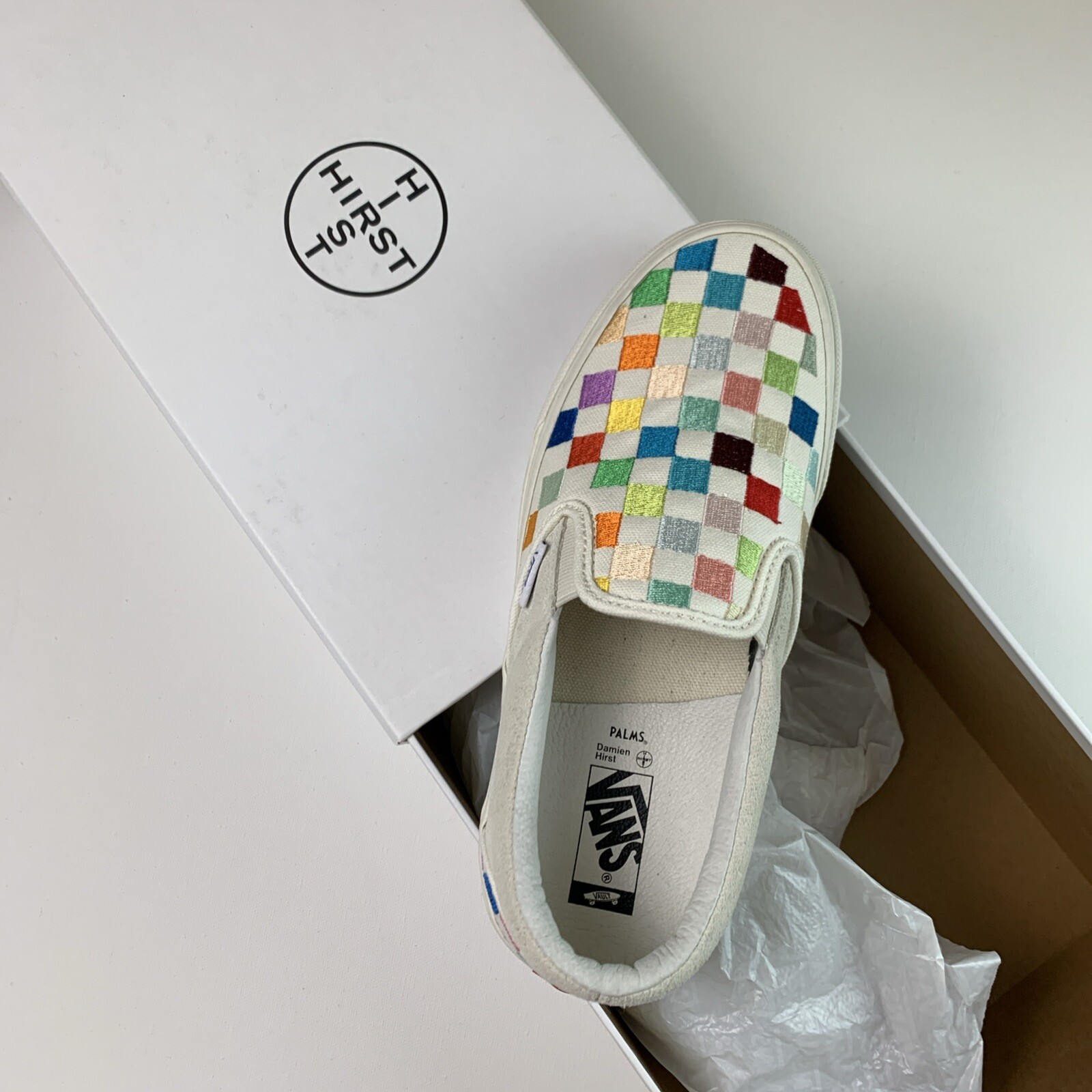Vans Vault x Damien Hirst Classic Slip-on V Mens 5 Dotschkrbrd Dots ...