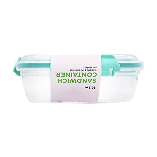 Biosmart Sandwich Container Reusable BPA Plastic Food Storage with Sna ...