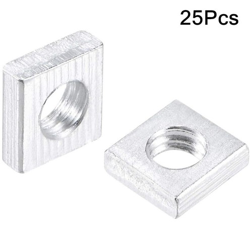 25Pcs 3mm/4mm Height M6 Nuts Carbon Steel Metric Coarse Thread Nuts Kit ...