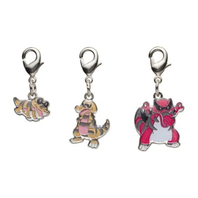 PC107 Pokemon Center Sandile,Krokorok,Krookodile Metal key chain Japan ...
