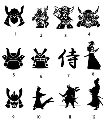 Samurai Vinyl Decal (read description) | eBay