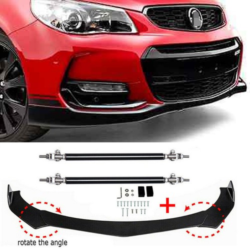 Front Bumper Car Splitter Lip Body Kits+Strut Rods For Holden Commodore ...
