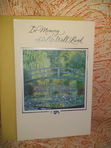 *Sympathy Card In Memory Of A Life Well Lived Is Now Peacefully At Rest ...