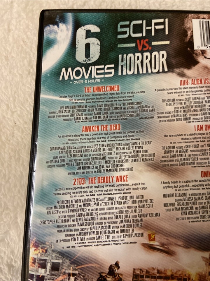 Sci Fi Vs Horror Collection Dvd Gore Monsters Creatures 6 Movies Verses ...
