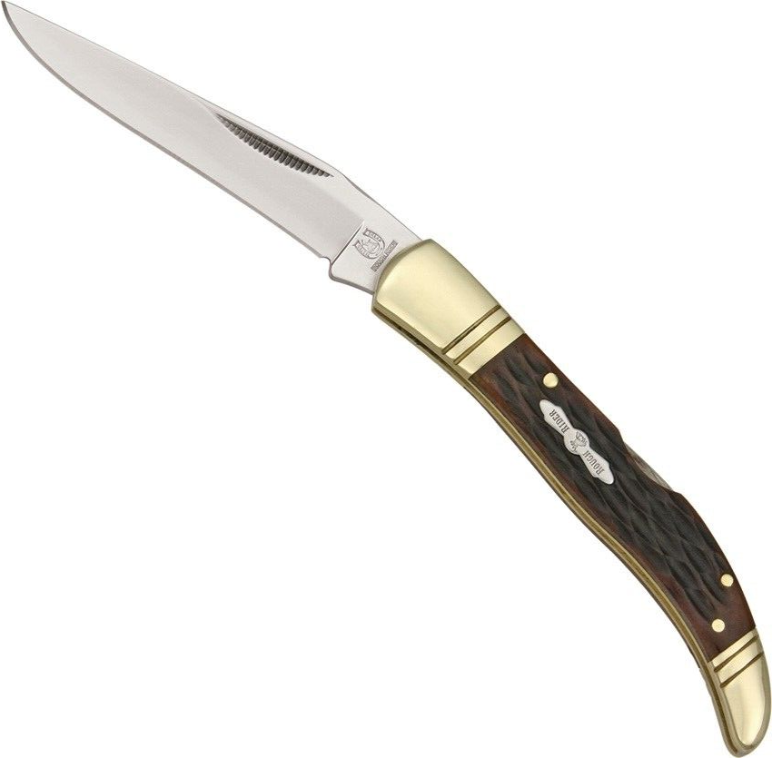 Rough Ryder Pocket Knife French Tickler Amber Bone Lockback | eBay