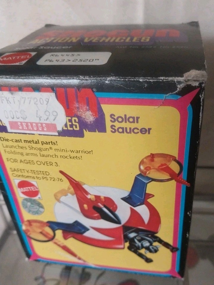 Vintage 1978 Shogun Action Vehicles Solar Saucer - Complete w/ Original ...
