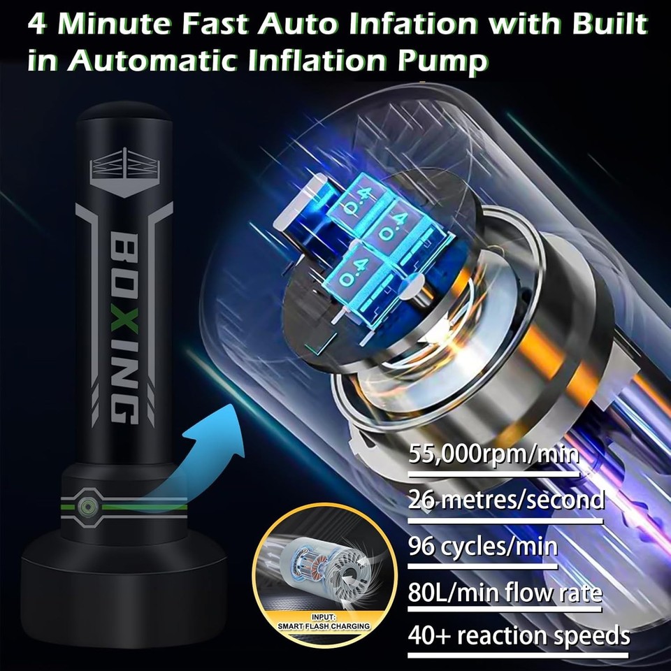 Standing Punching Bag for Adults, Upgrated Base Boxing Bag with Stand ...