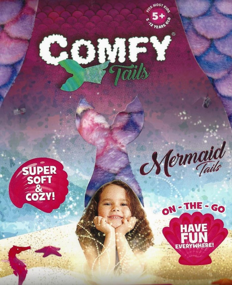 Mermaid Tail Purple Comfy Tails Soft & Cozy Ages 5 - 12 Yrs HD Tech ...