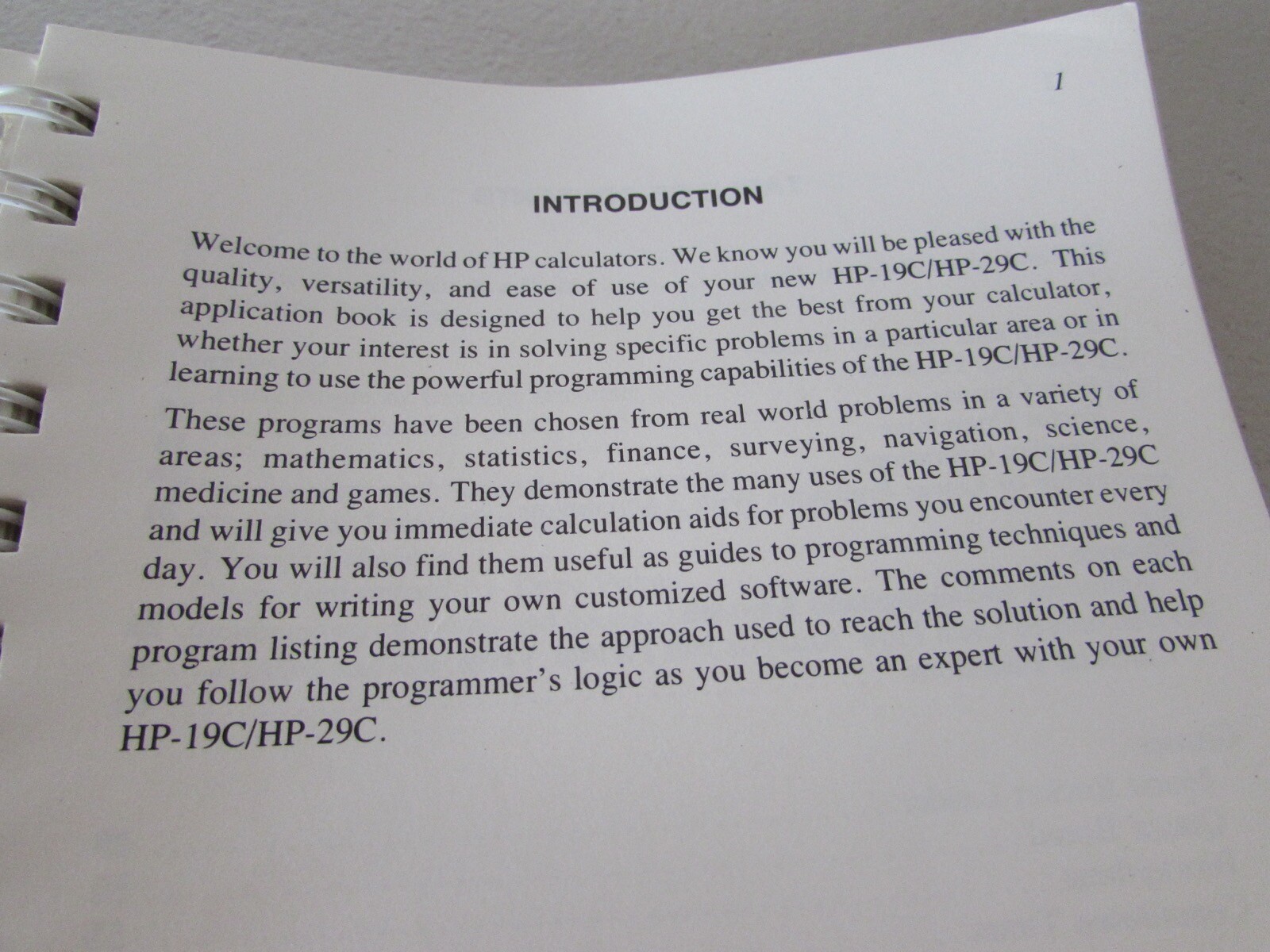 Vintage 1977 Hewlett Packard HP-19C/HP-29C Calculator Applications ...