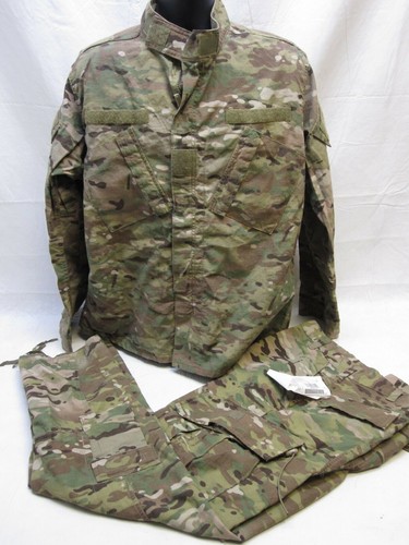NEW ARMY ISSUE MULTICAM UNIFORM SET MEDIUM/REGULAR TOP & PANTS FLAME ...