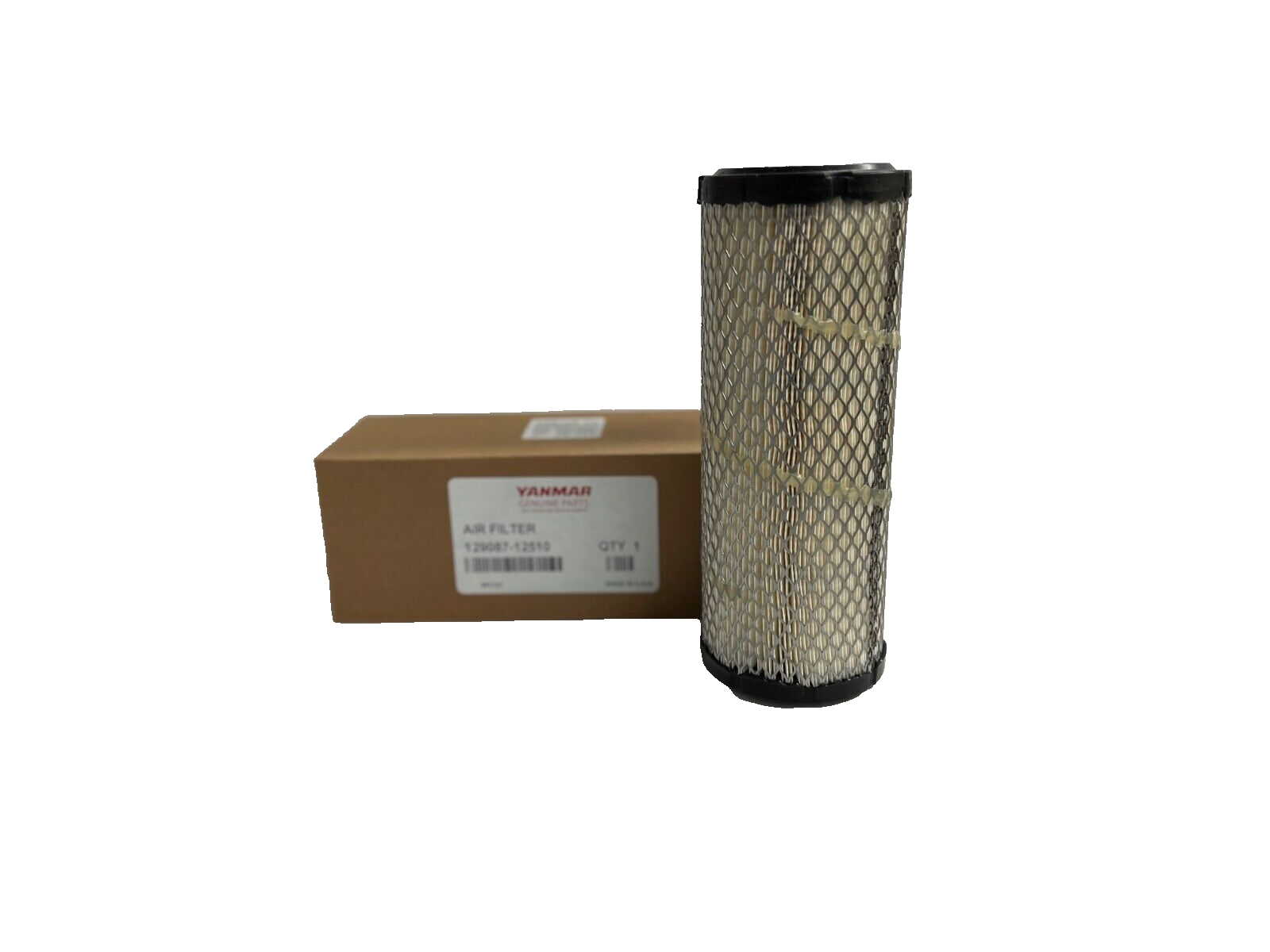 Yanmar 129087-12510 Air Filter, 119808-12520, 129004-12520, 119808 ...