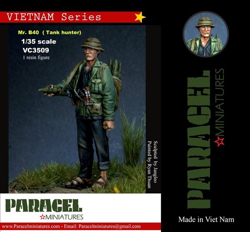 Paracel Miniatures 1/35 Vietnam Series - Vietnamese Tank Hunter Mr. B40 ...