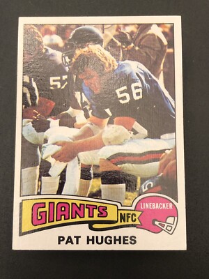 1975 TOPPS PAT HUGHES #502 NEW YORK GIANTS FOOTBALL CARD | eBay