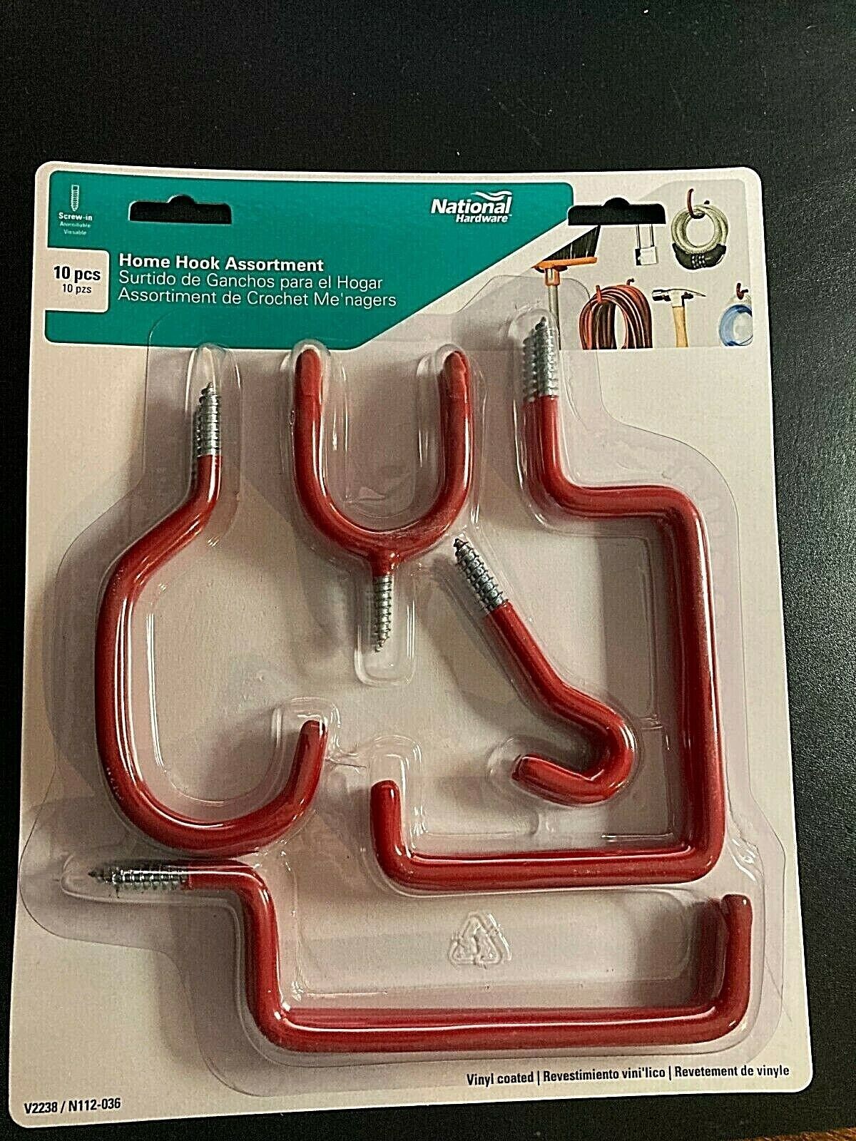 National Hardware N112-036 V2238 Home Hook Assortment Vinyl Coated for ...