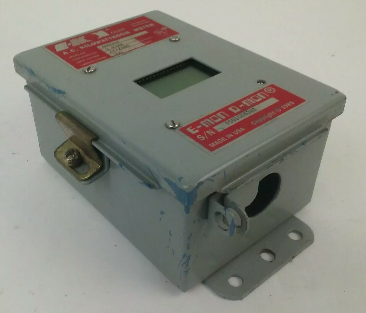 E-MON 480200 A.C. KILOWATTHOUR METER 4 WIRE 277/480V 50-400HZ 200 AMP ...