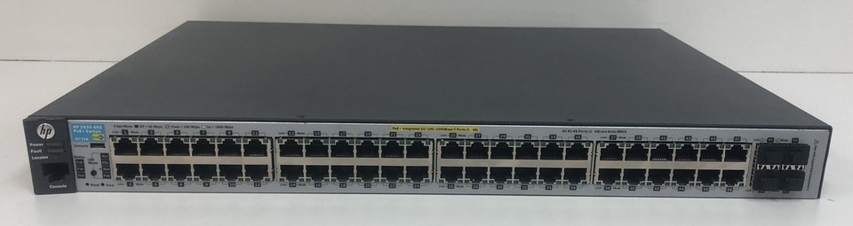 HP Aruba 2530-48G PoE+ 48-Port Gigabit Ethernet Switch (J9772A) | eBay