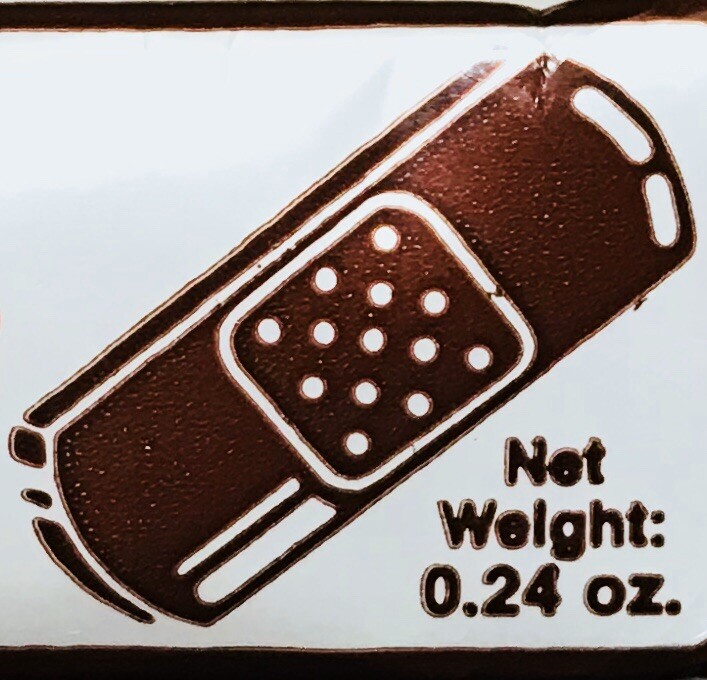 Vintage 1998 CHOC-AID Chocolate Band Aid Novelty Mini Candy Bar ...