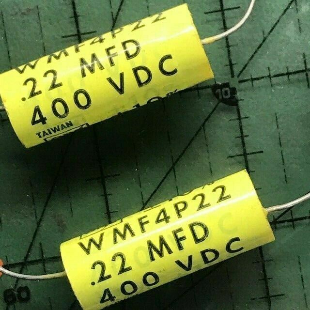 Cornell Dubilier Axial Film Capacitor .22uF 400v WMF4P22 10% Polyester ...