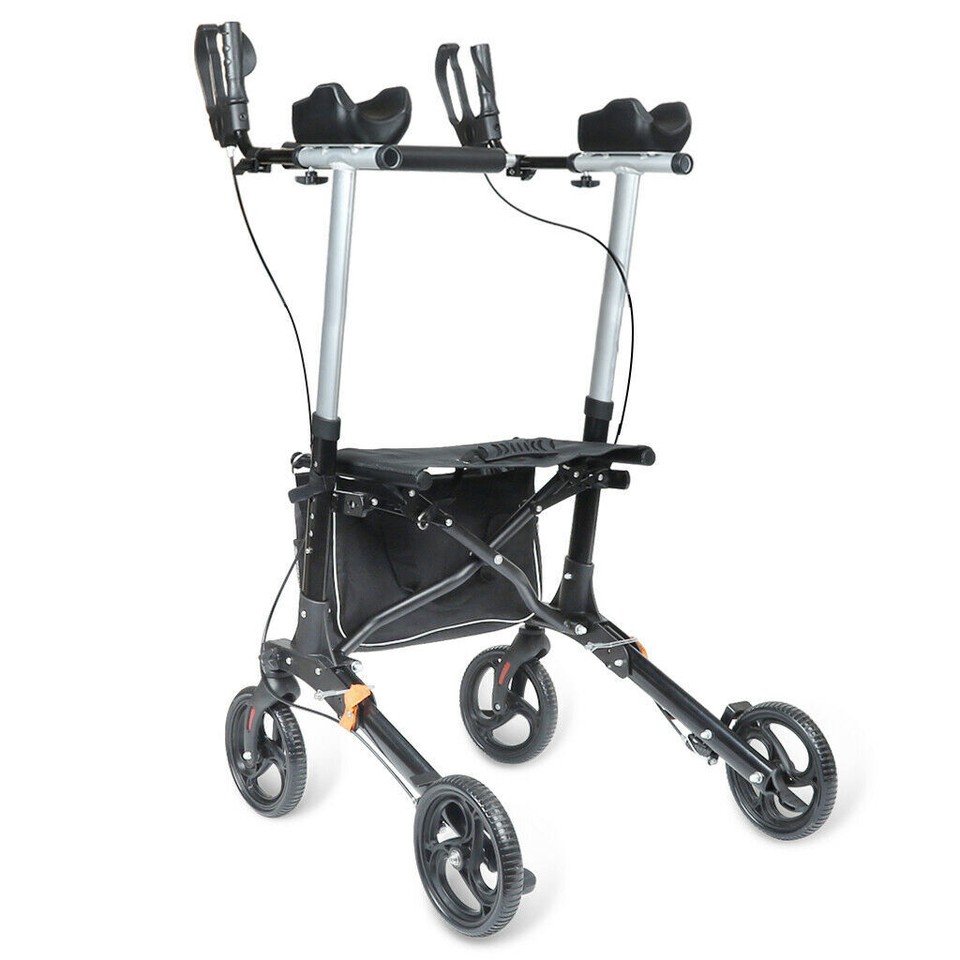 Mobility Upright Rollator Mobility Walker Lightweight with Arm Support ...