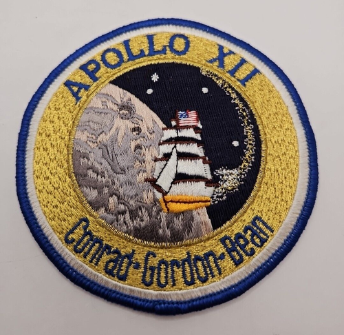 APOLLO 12 Patch Official NASA ORIGINAL A-B Emblem 4" SPACE Mission MINT | eBay