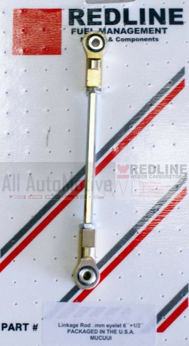 Weber Carb Universal Adjustable Throttle Linkage Rod - 6"- Swivel Ends ...