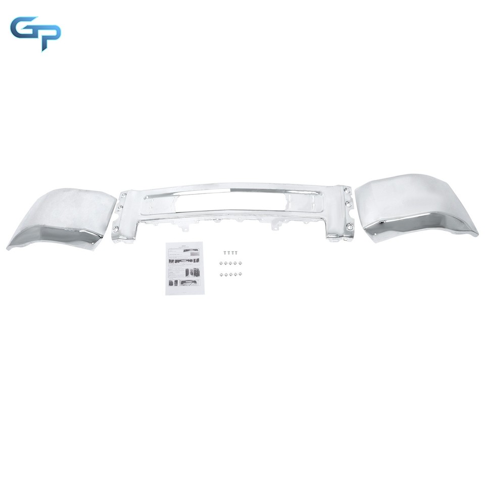 Fit For Chevy Silverado 2500 3500 2015-2019 Split Front Bumper Chrome W ...