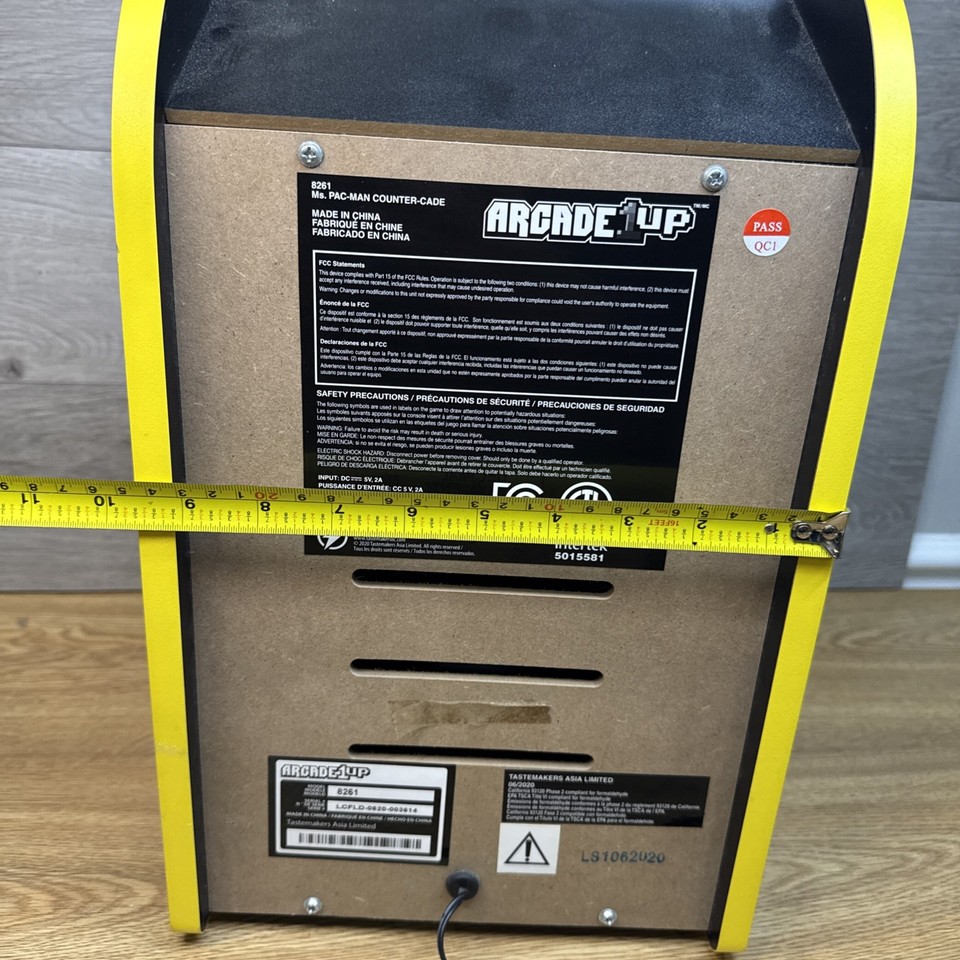 Arcade 1 Up Ms Pacman 8261 Countercade 4 in 1 Dig Dug II~Galaga~Pacman ...