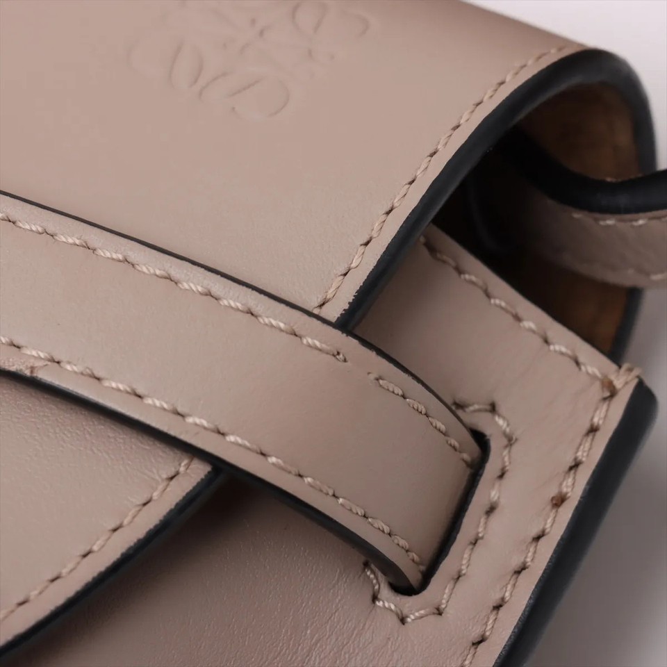 Loewe Gate Dual Mini Leather Shoulder bag Beige | eBay