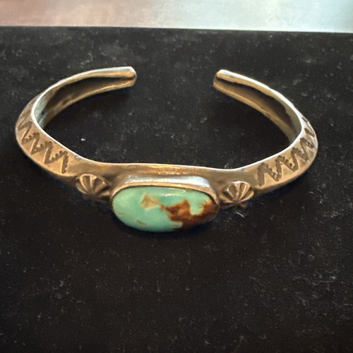 Beautiful Vintage Navajo And Turquoise Cuff Bracelet Heavy 50 Grams ...