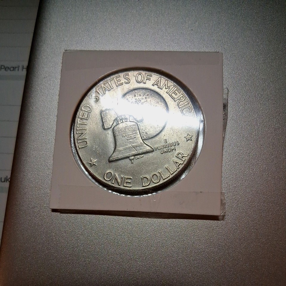 RARE 1776-1976 Eisenhower Liberty Bell Moon One DollarUS Bicentennial ...