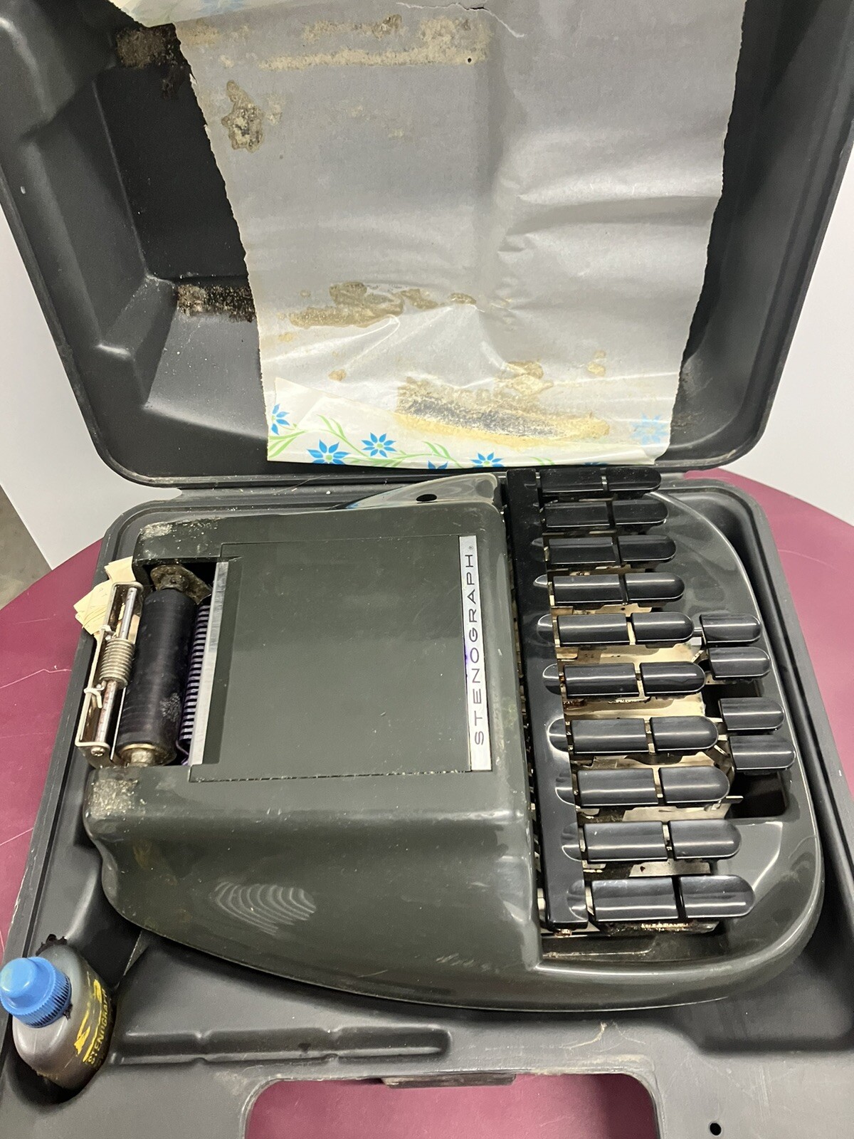 Vintage Gray Stenograph Court Reporter Shorthand Machine | eBay