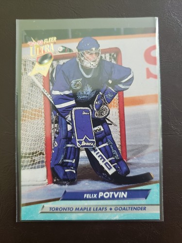 1992-93 Felix Potvin Rookie Fleer Ultra Toronto Maple Leafs | eBay