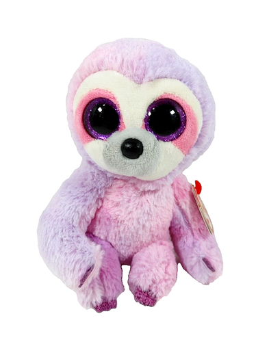Ty Beanie Boos Dreamy The Pink & Purple Sloth Plush 6" Sparkle Eyes ...