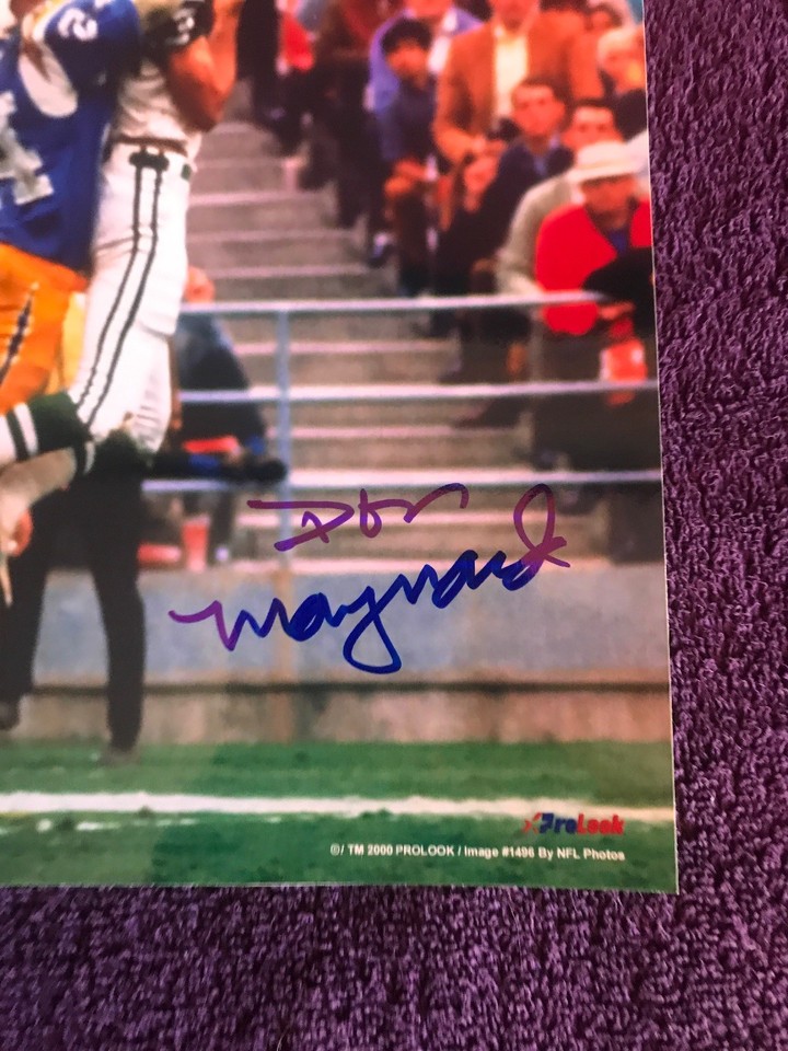 DON MAYNARD Autograph Photograph Signed 8X10 Auto Photo NFL Football | eBay