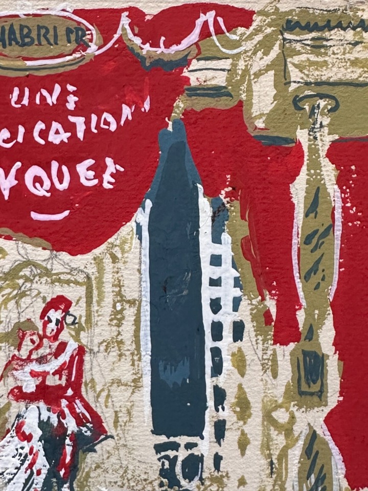 Jean Terles Drawing Opérette Angel Chabrier French Art Parisian Theater ...