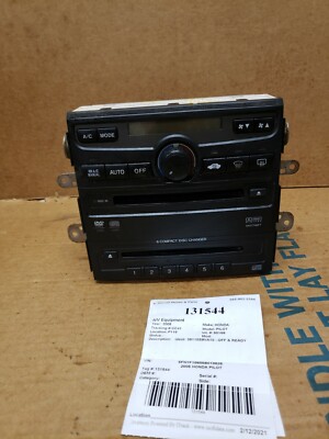 2003 2008 Honda Pilot AC Climate Control Switch CD CHANGER S9V-A410-M1 ...