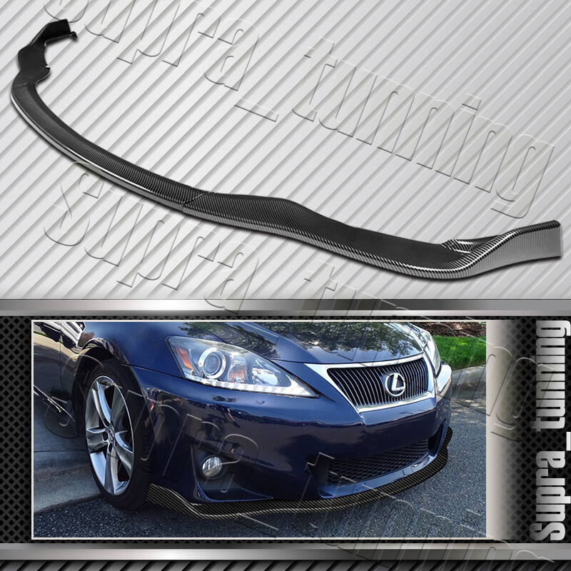 Carbon Look Front Bumper Spoiler Lip+Side Skirt 9PCS For 11-13 Lexus ...