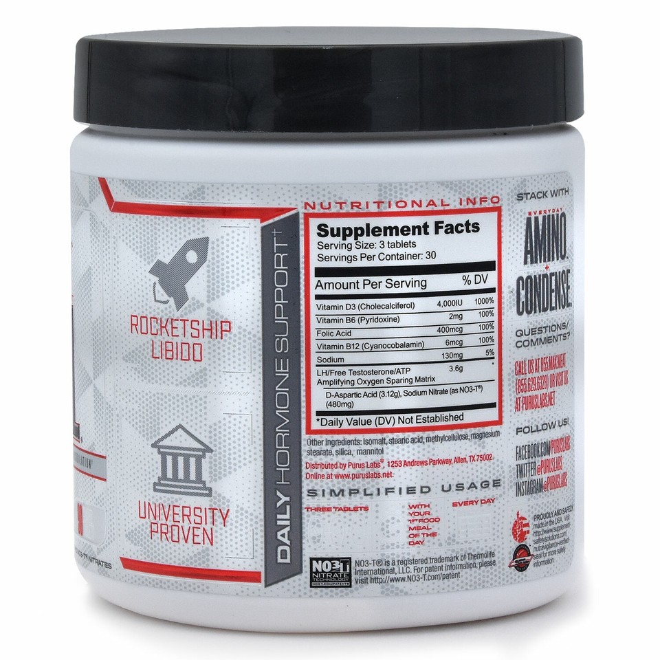 Purus Labs D-Pol Extreme Testosterone Booster with D-Asparic Acid, 90 ...