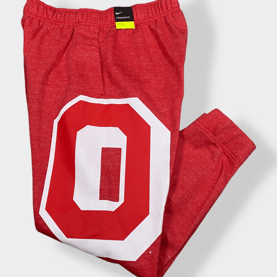 Nike OSU Ohio State Buckeyes Fleece Red Sweatpants DJ7054-657 Mens size ...