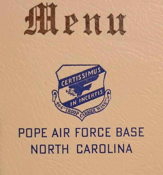 3 Vtg USAF Air Force Menu Mitchel NY Pope NC Germany Thanksgiving ...