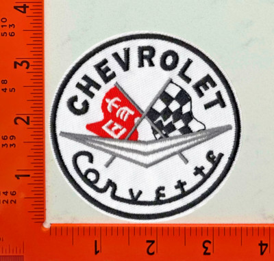 Chevrolet Corvette Racing Patch – Embroidered Iron-On Sew-On Logo Badge ...