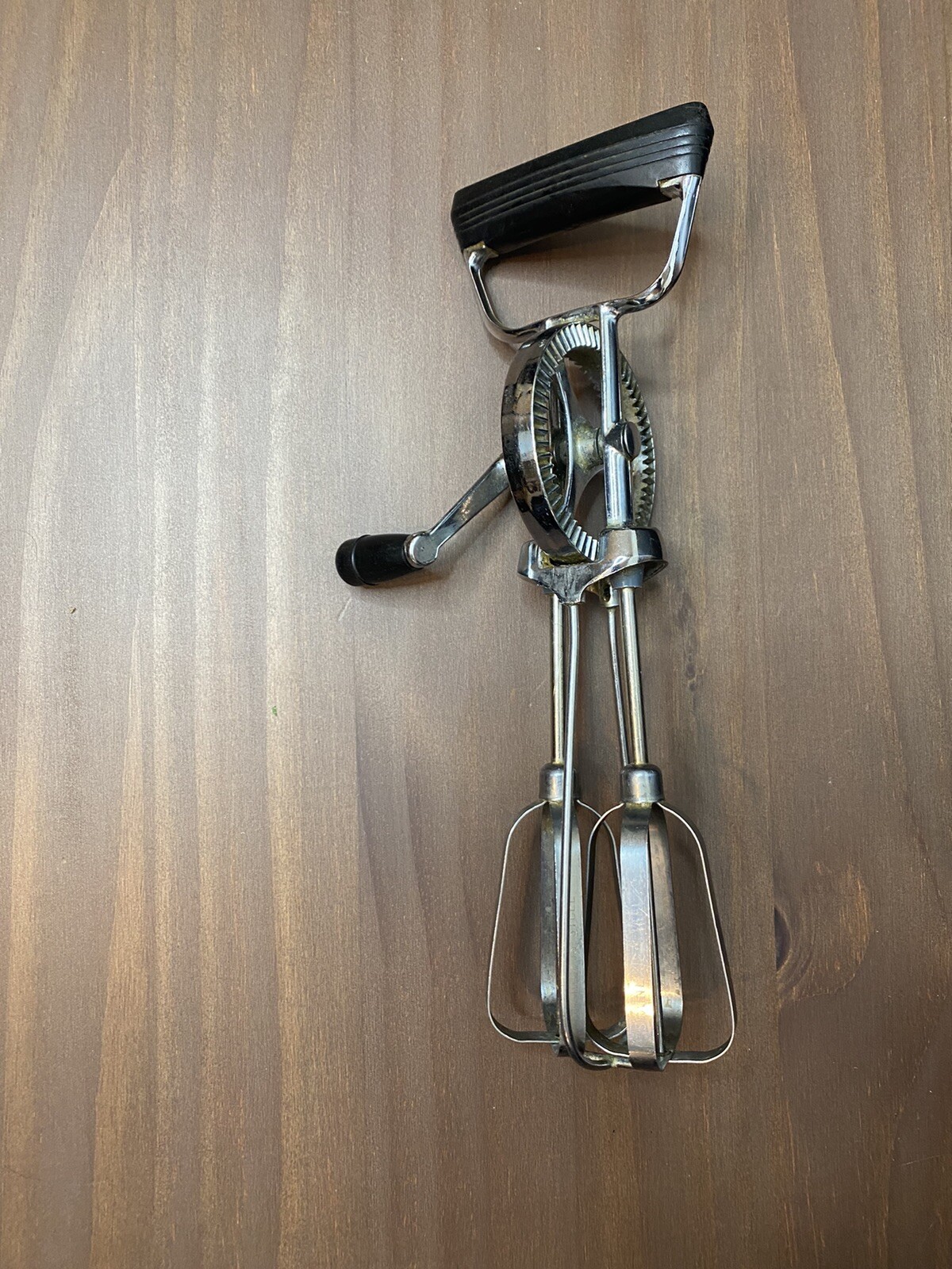 Vtg ECKO Best Stainless Steel HAND HELD MIXER Manual Rotary Egg Beater ...