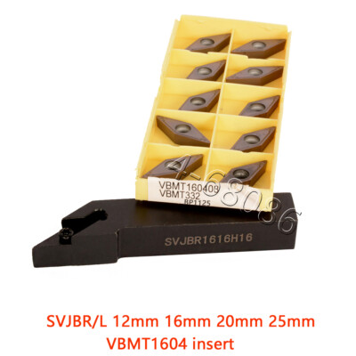 VBMT331 VBMT160404 Carbide insert+ SVJBR2020K16 right hand lathe turn ...