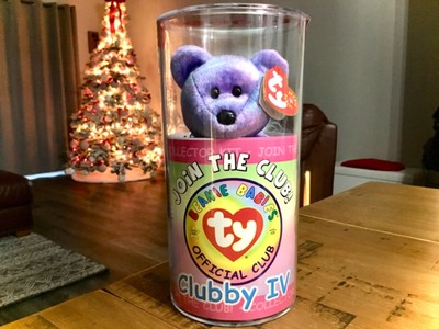 RARE VINTAGE TY BEANIE BABIES OFFICIAL JOIN THE CLUB CLUBBY IV ...