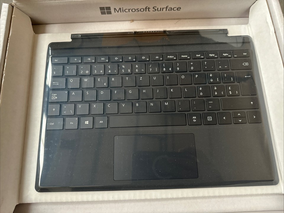 Microsoft Surface Pro 3 4 5 6 7 7 Plus Type Cover. Swiss Layout QWERTZ ...